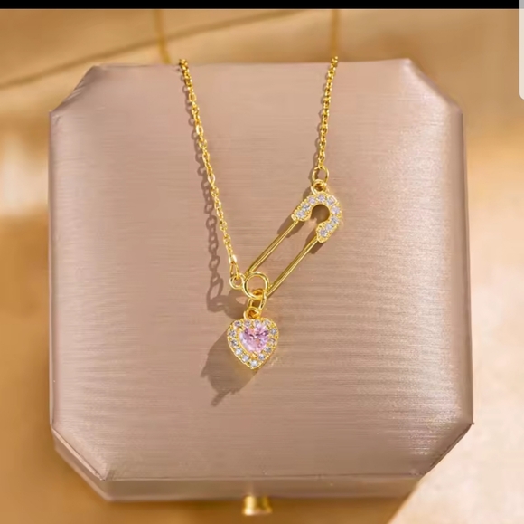Jewelry | Pin Love Copper Pendant With Stainless Steel Chain ...
